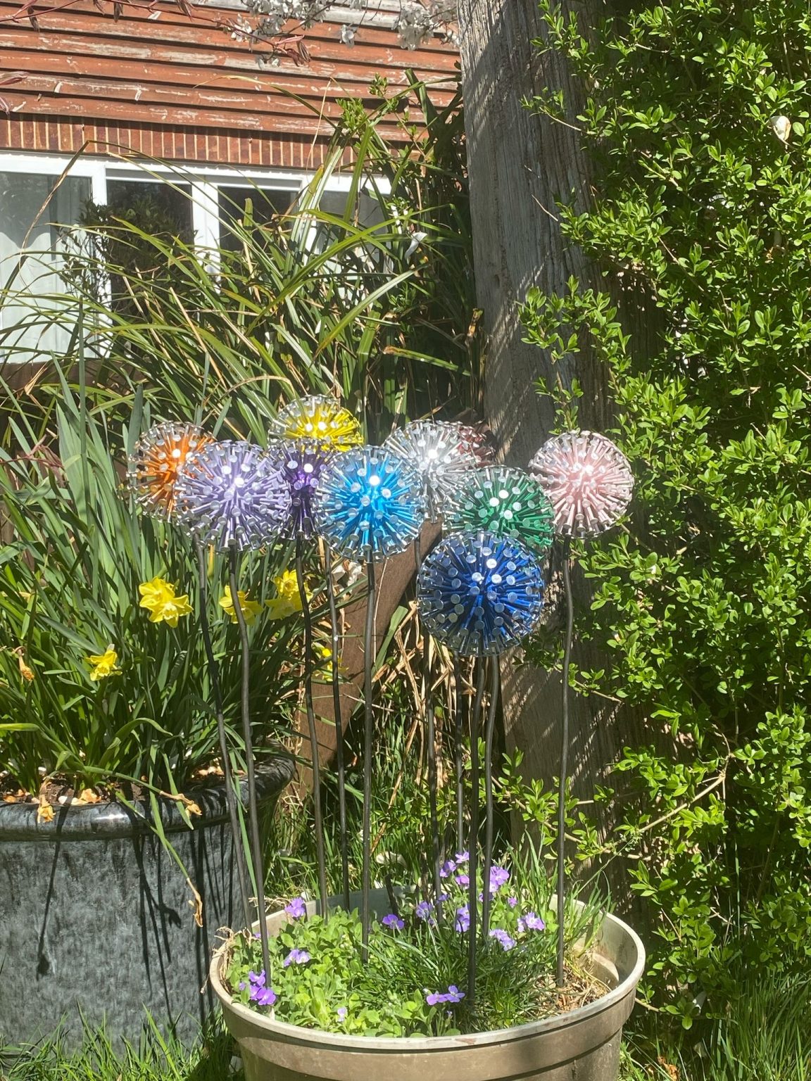 Allium / Dandelion Ornaments For Home & Garden - Handmade4U